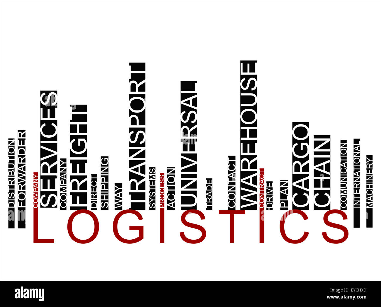 Colorful LOGISTICS text barcode, vector Stock Photo - Alamy