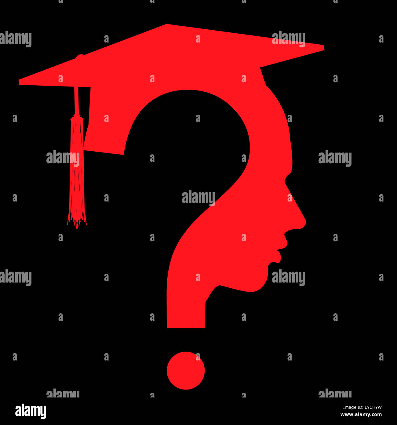 Question mark head hi-res stock photography and images - Alamy
