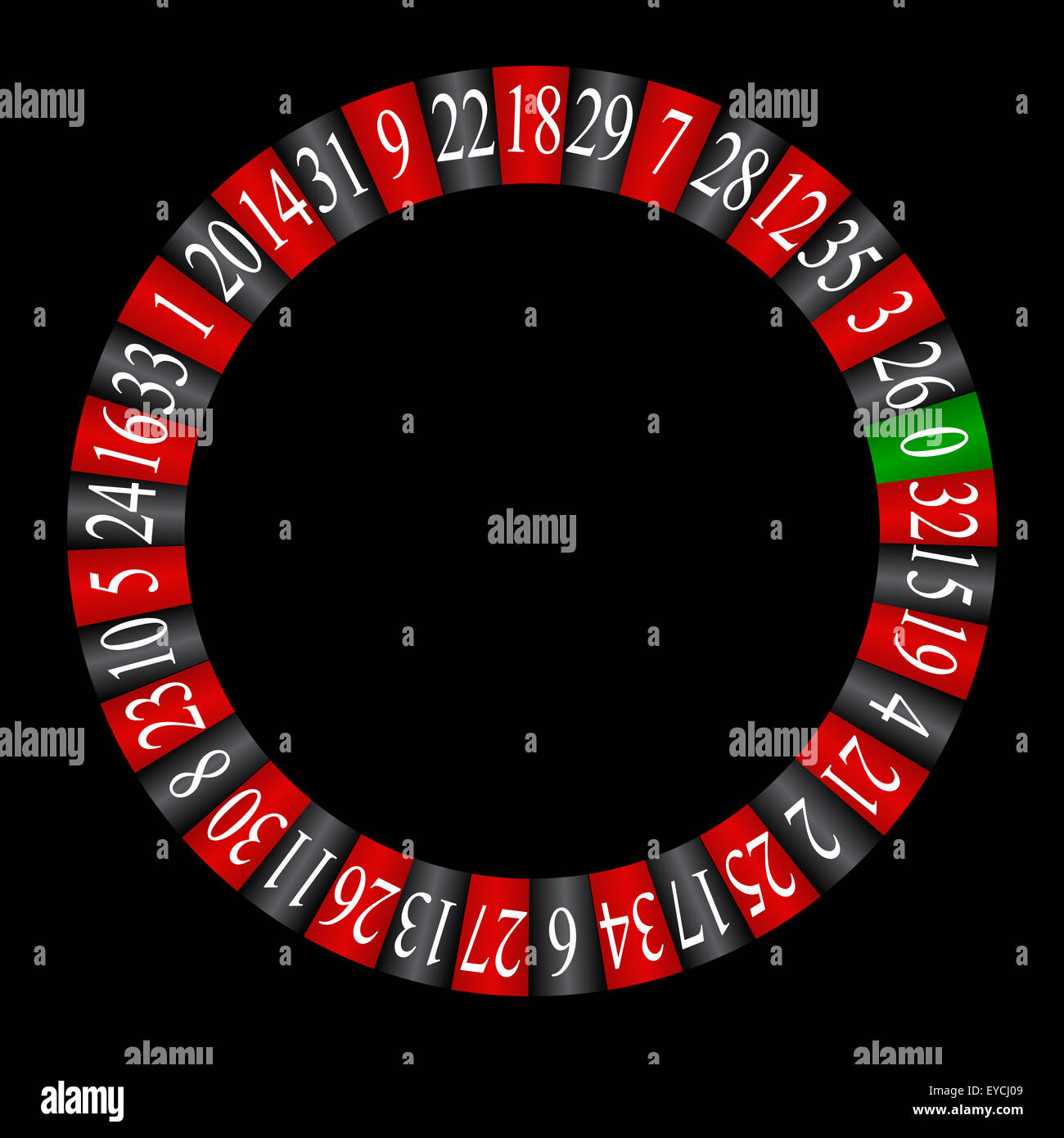 Roulette wheel, vector Stock Photo - Alamy