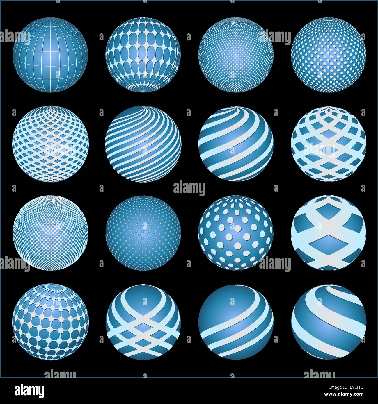 Spheres set, vector Stock Photo - Alamy