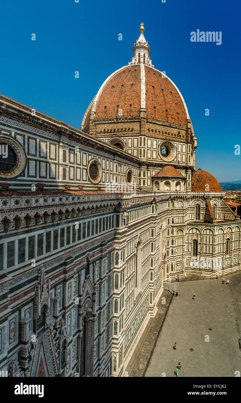 Florence Cathedral or Duomo dome designed by Filippo Brunelleschi ...