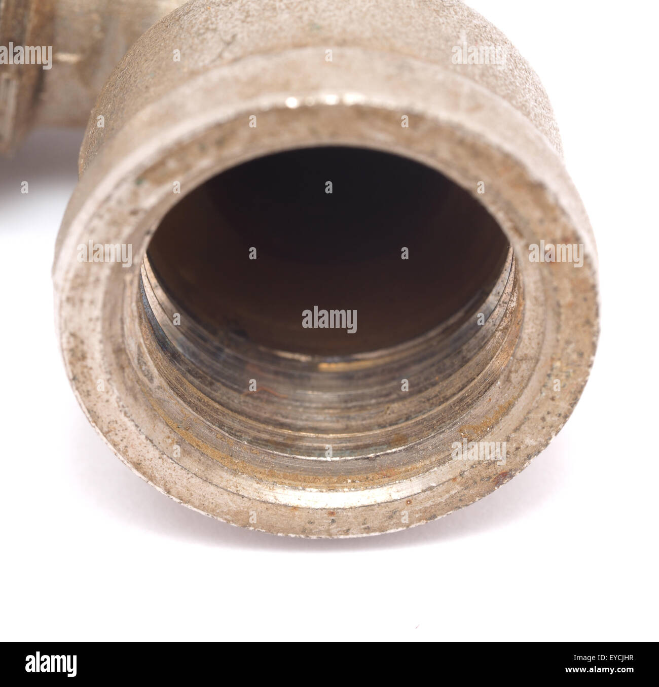 Connect a water pipe on a white background Stock Photo - Alamy