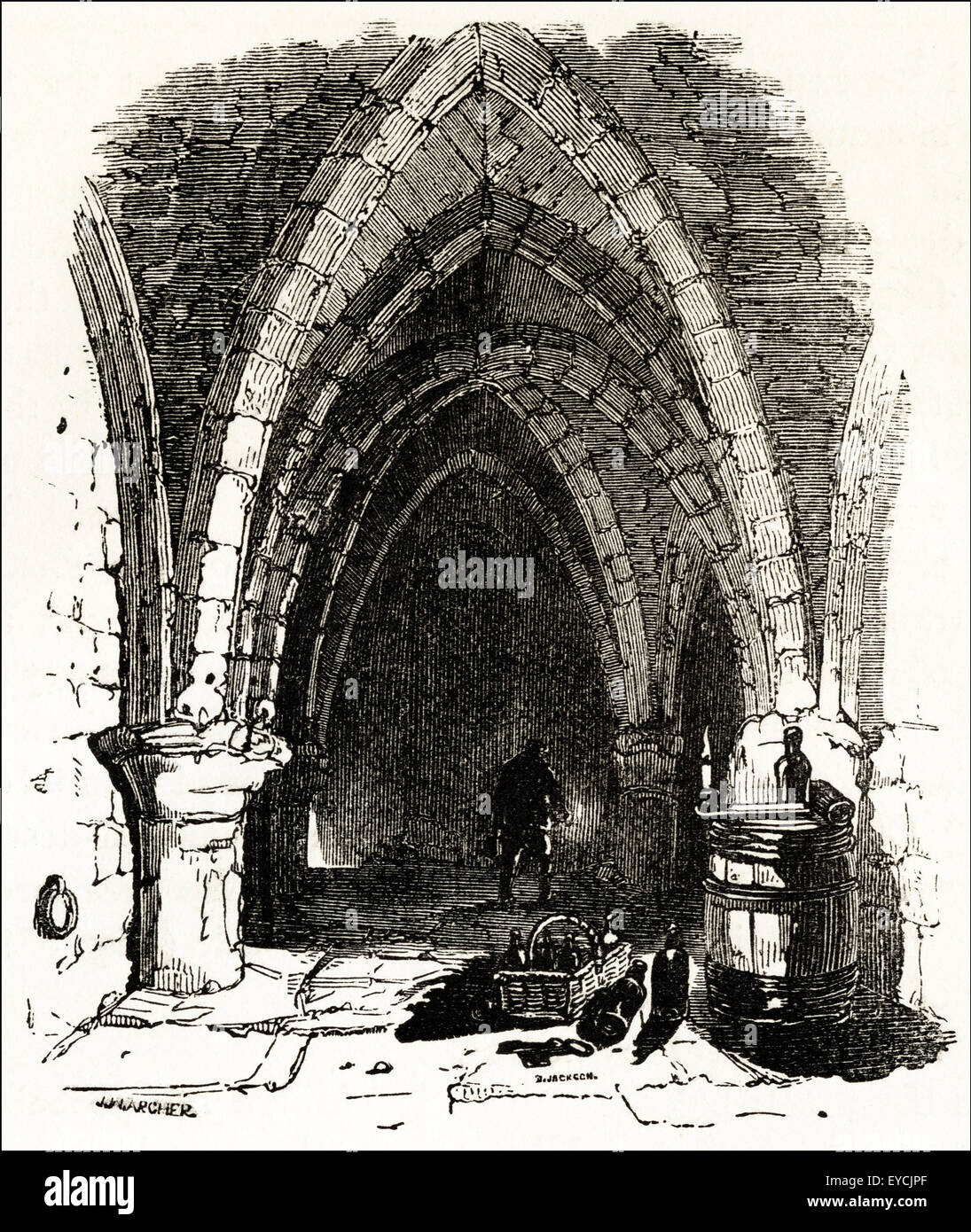 The Crypt of St Bartholomew's Church Smithfield London. Victorian ...