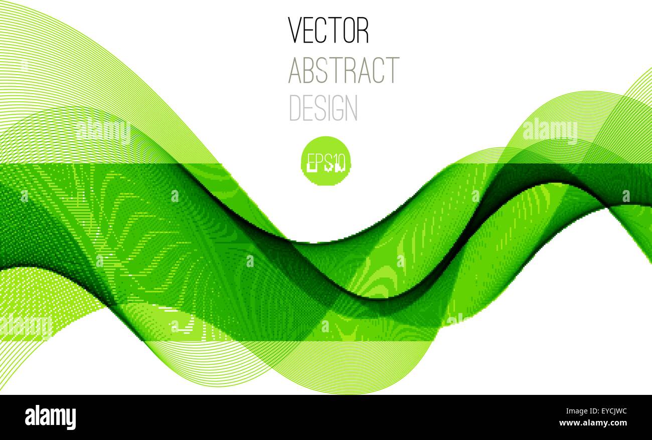 Smooth wave stream line abstract header layout. Vector illustration ...
