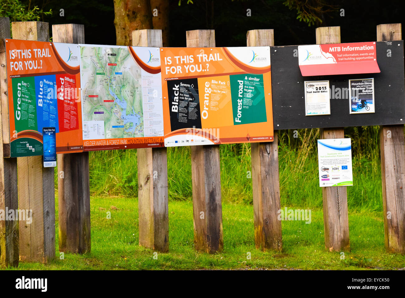 Mountain bike trail signs hi-res stock photography and images - Alamy