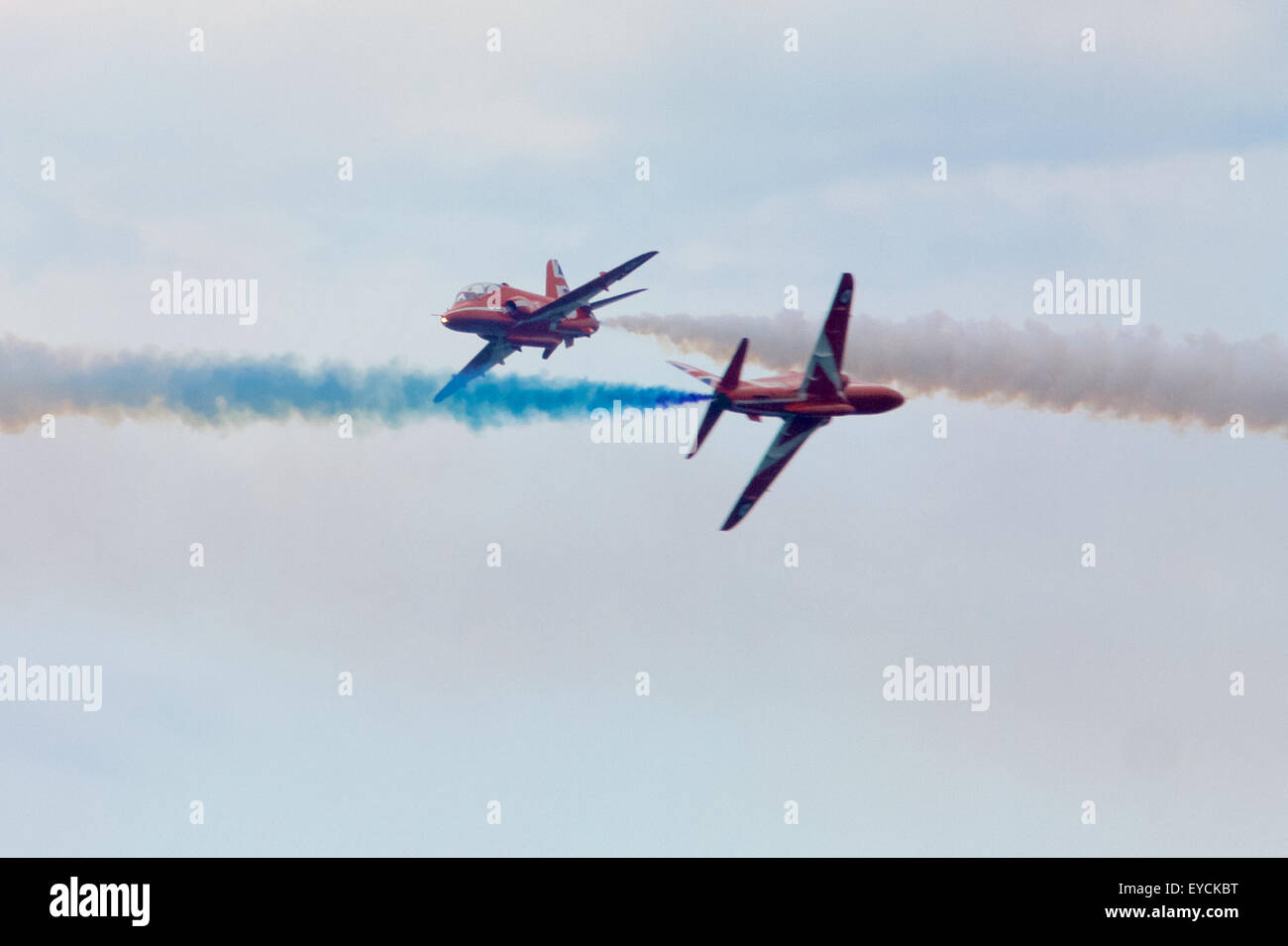 Sunderland, UK. 25th July, 2015. The RAF Red Arrows Display Team ...