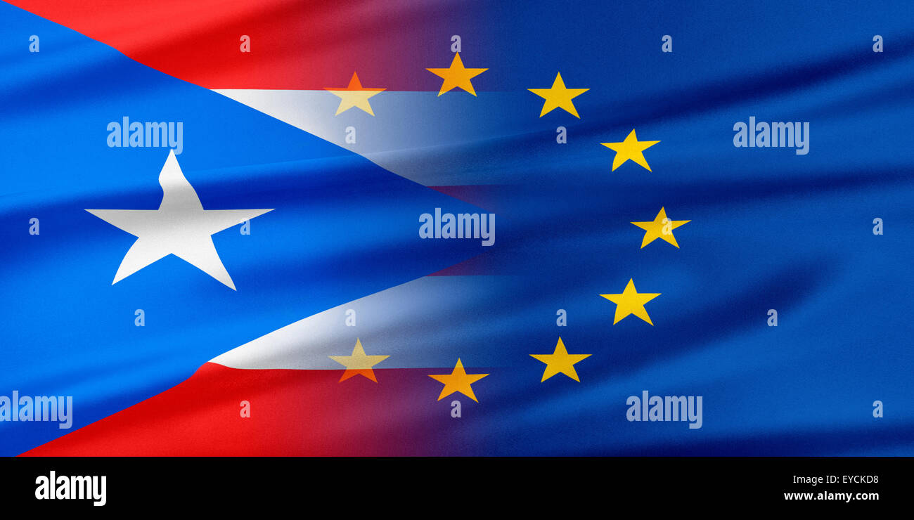Puerto rico waving flag hi-res stock photography and images - Alamy