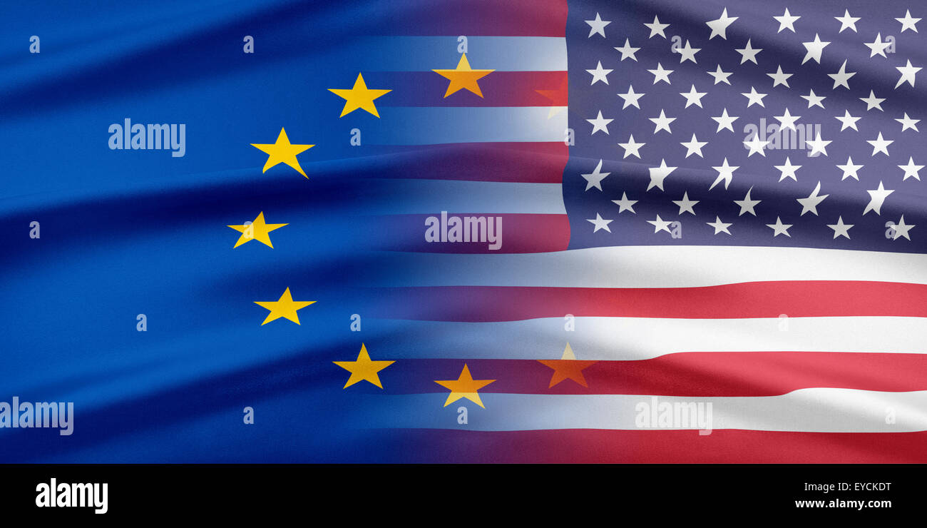 Usa european union flag hi-res stock photography and images - Alamy