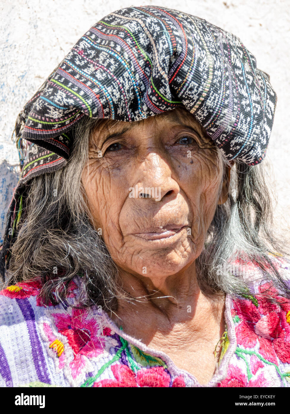 Old Lady in Antigua, Guatemala Stock Photo - Alamy