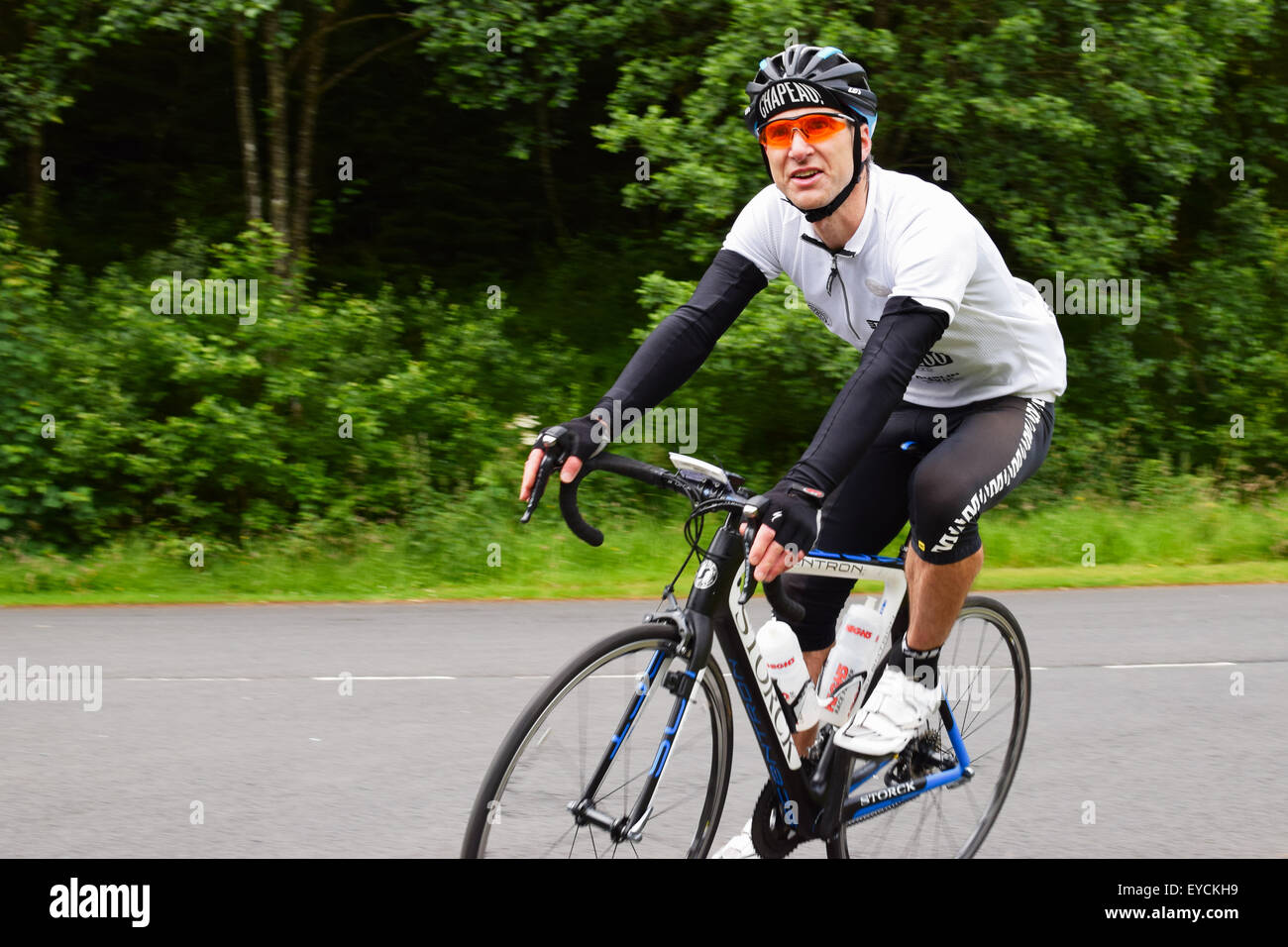 Riders passing through Kielder on the Wooler Wheel Big Un cycle ...