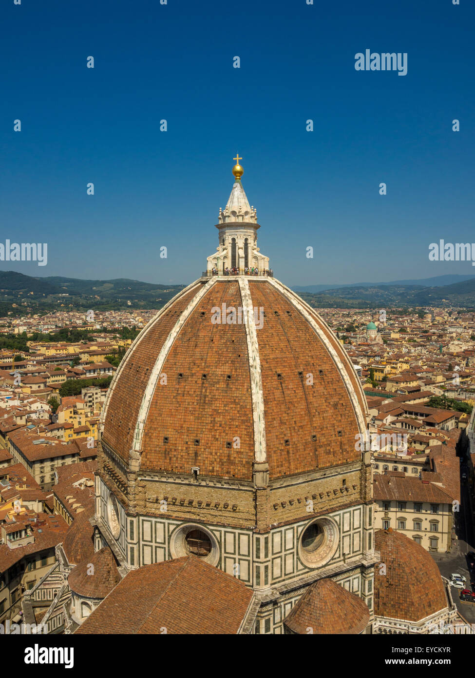 Florence Cathedral or Duomo dome designed by Filippo Brunelleschi ...