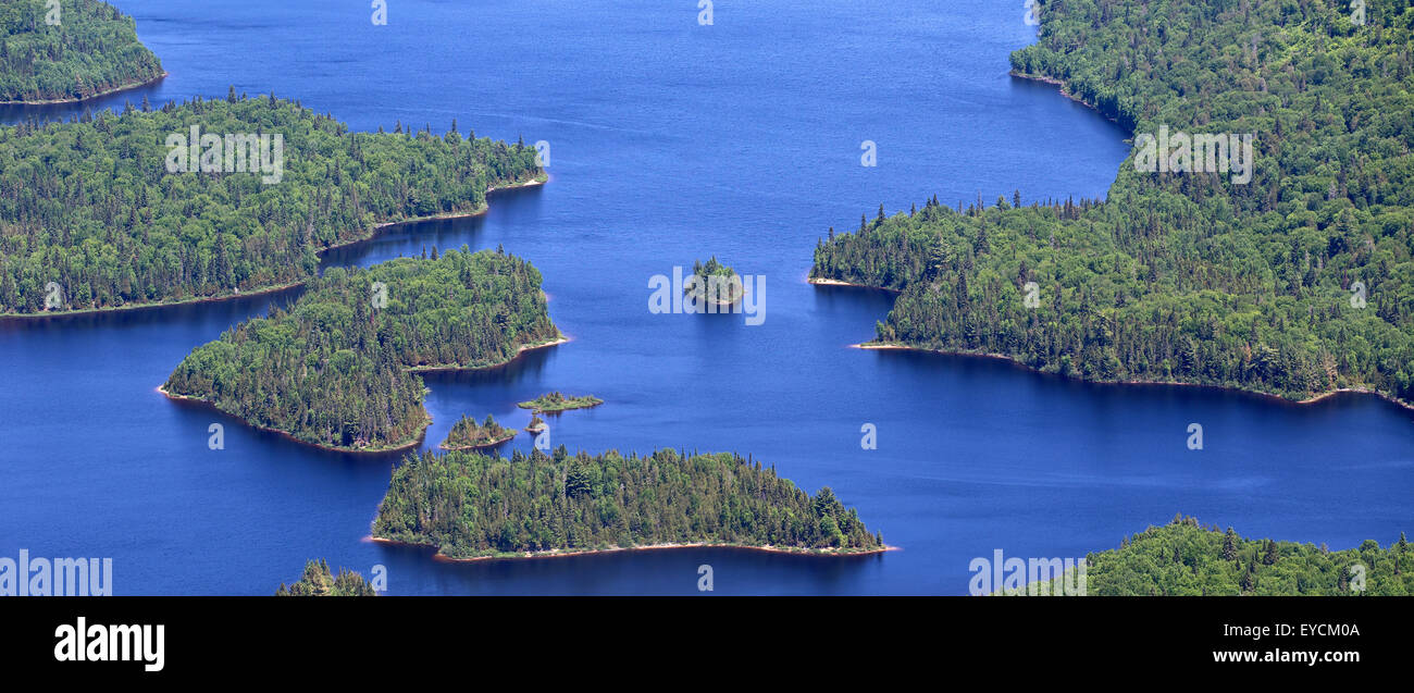 Aerial wild Canadian forest Stock Photo - Alamy