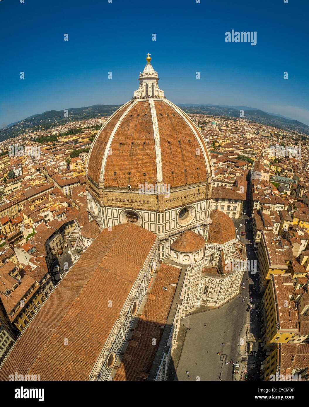 Florence Cathedral or Duomo dome designed by Filippo Brunelleschi ...