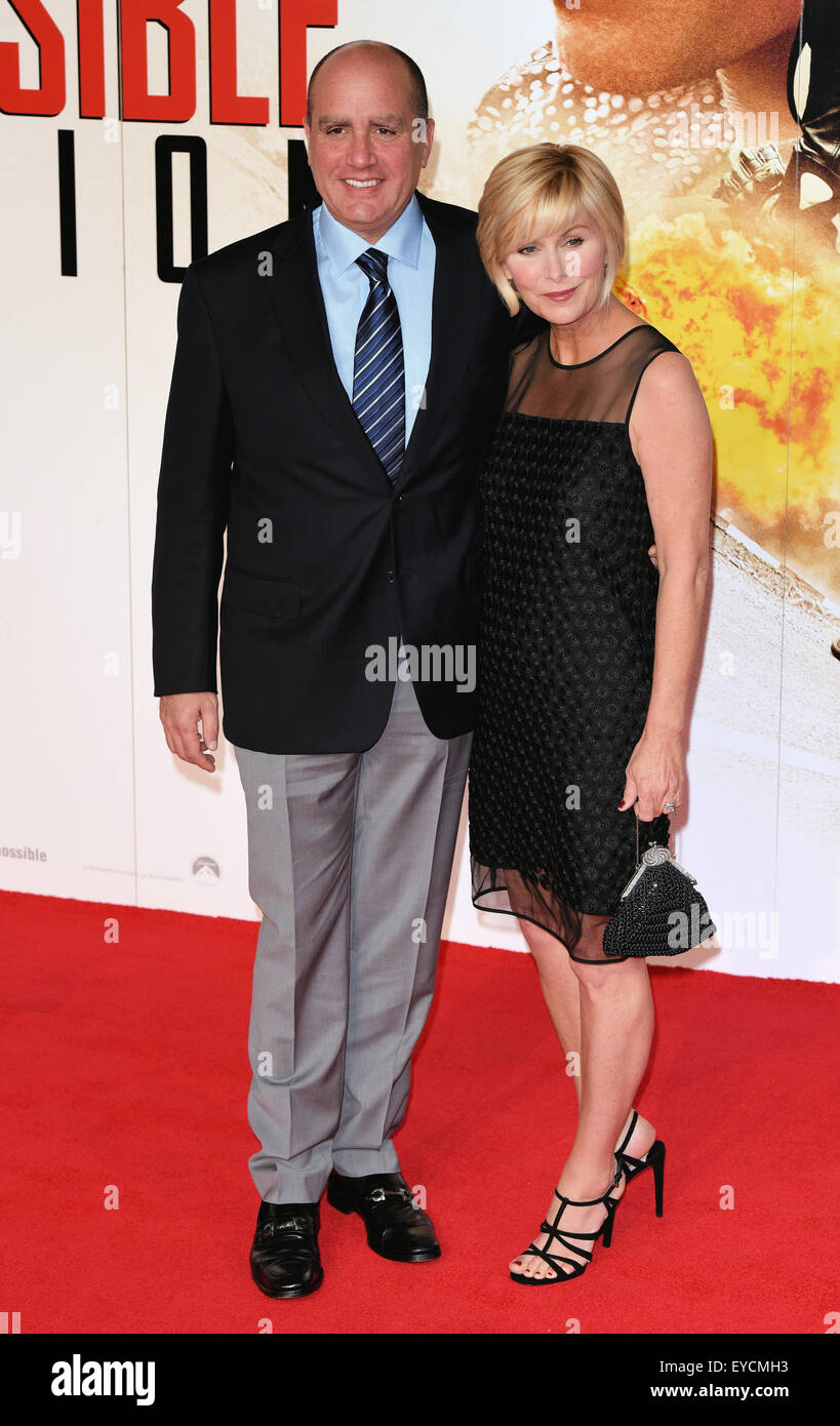 London, UK. 25th July, 2015. Don Granger and Lisa McRee at Mission ...