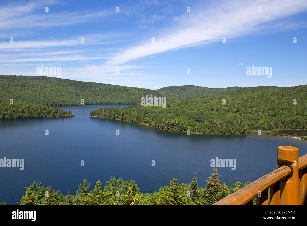 Sacacomie lake in Canada Stock Photo - Alamy