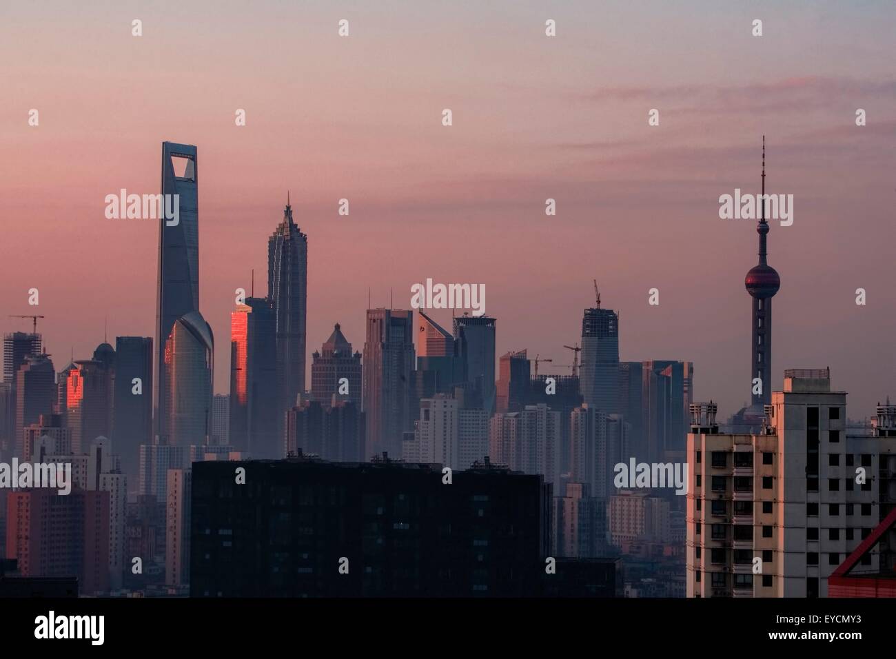 China shanghai morning view hi-res stock photography and images - Alamy