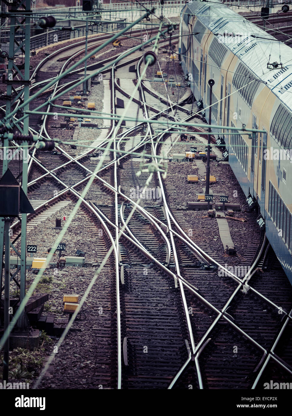 Germany, Hamburg, train, railway tracks Stock Photo - Alamy