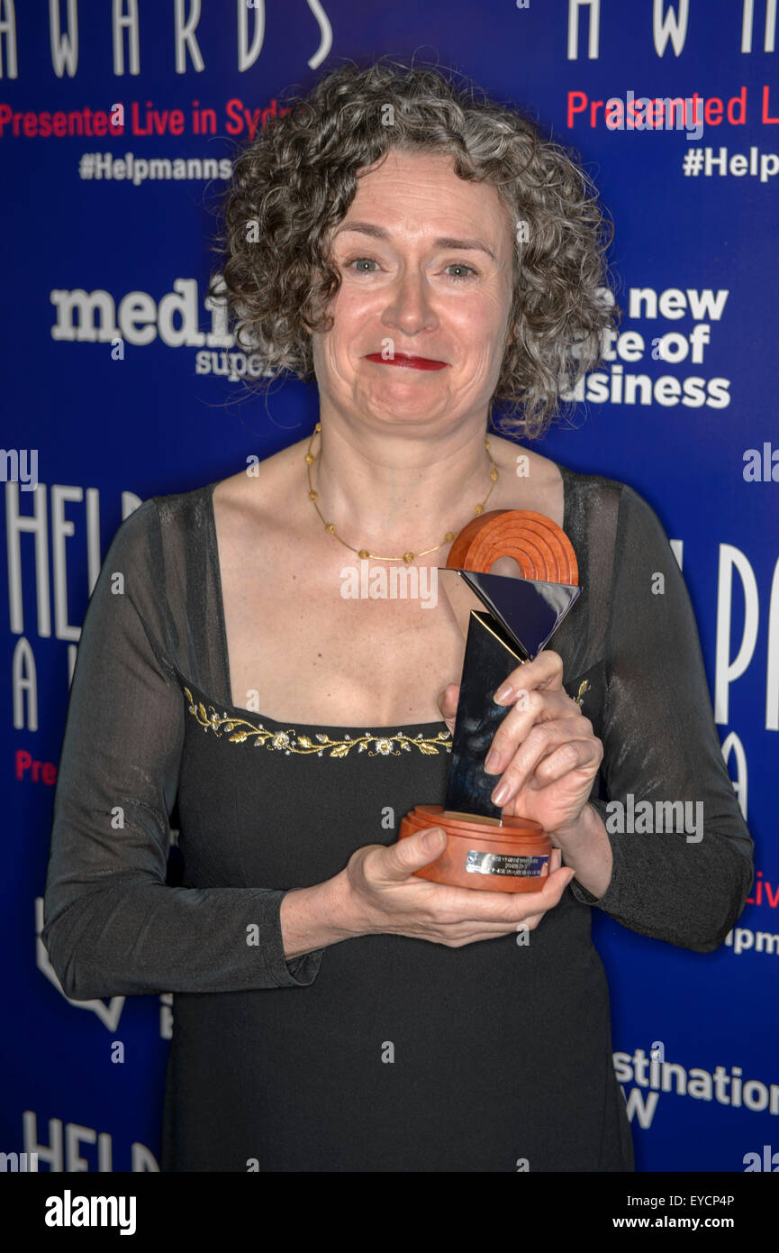 Sydney, Australia. 27th July, 2015. Judith Lucy poses with the award ...