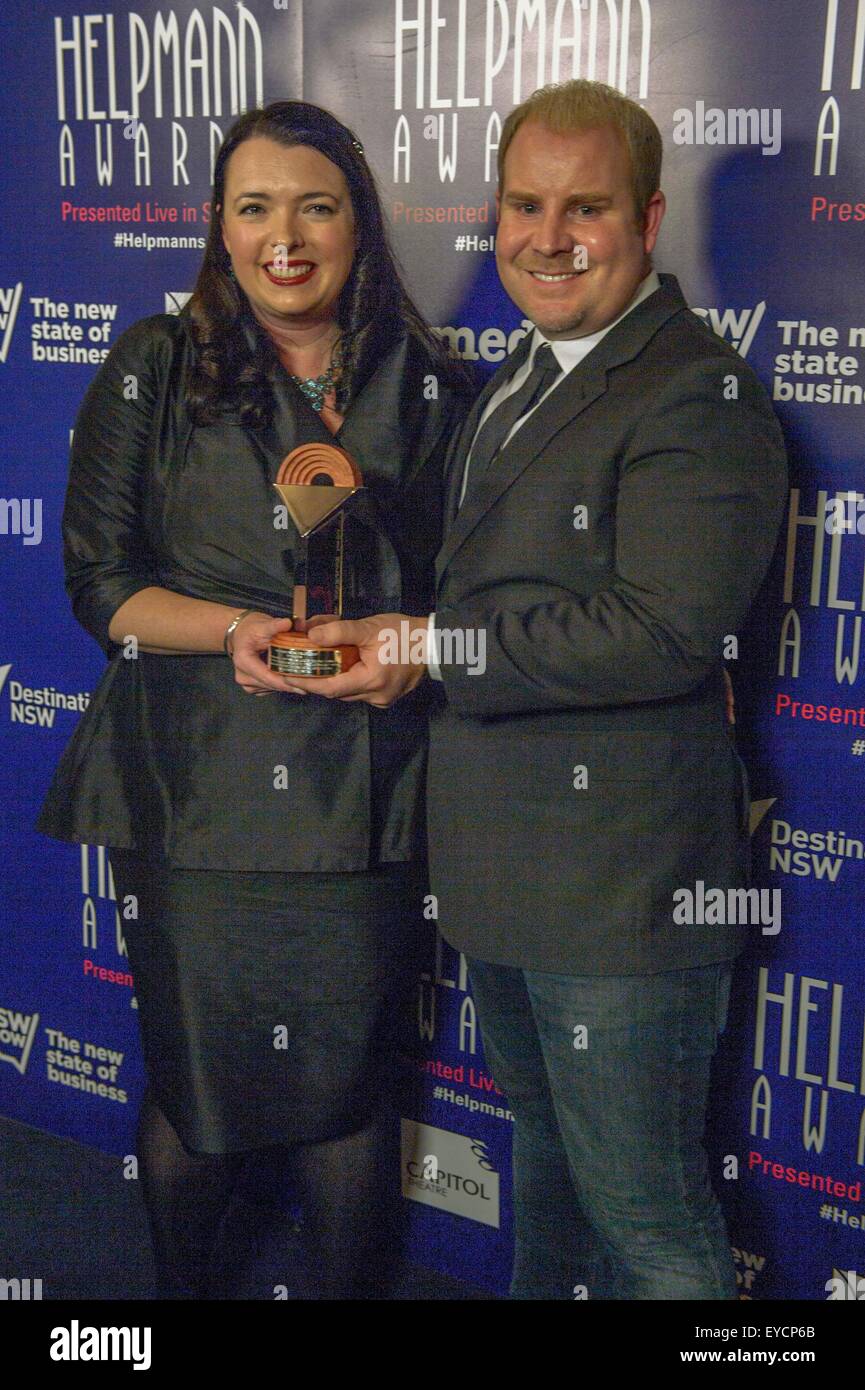 Sydney, Australia. 27th July, 2015. Sandra Willis and John Sheedy poses ...