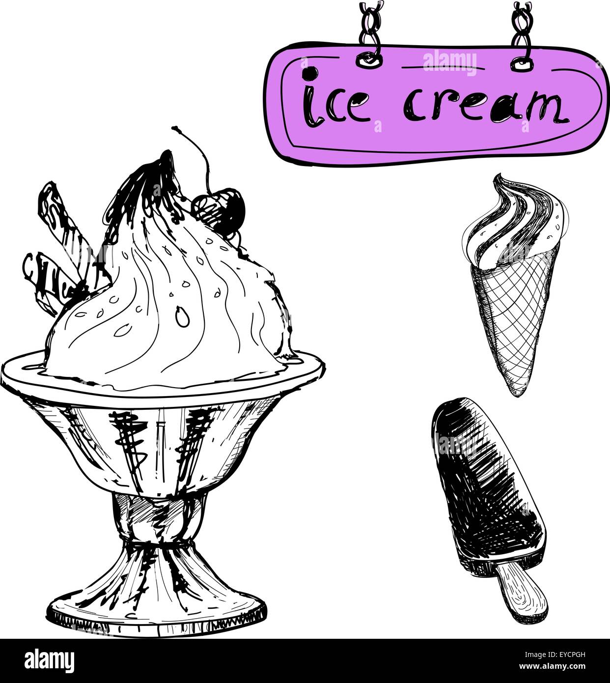 Sugar bowl chocolate candy Stock Vector Images - Alamy