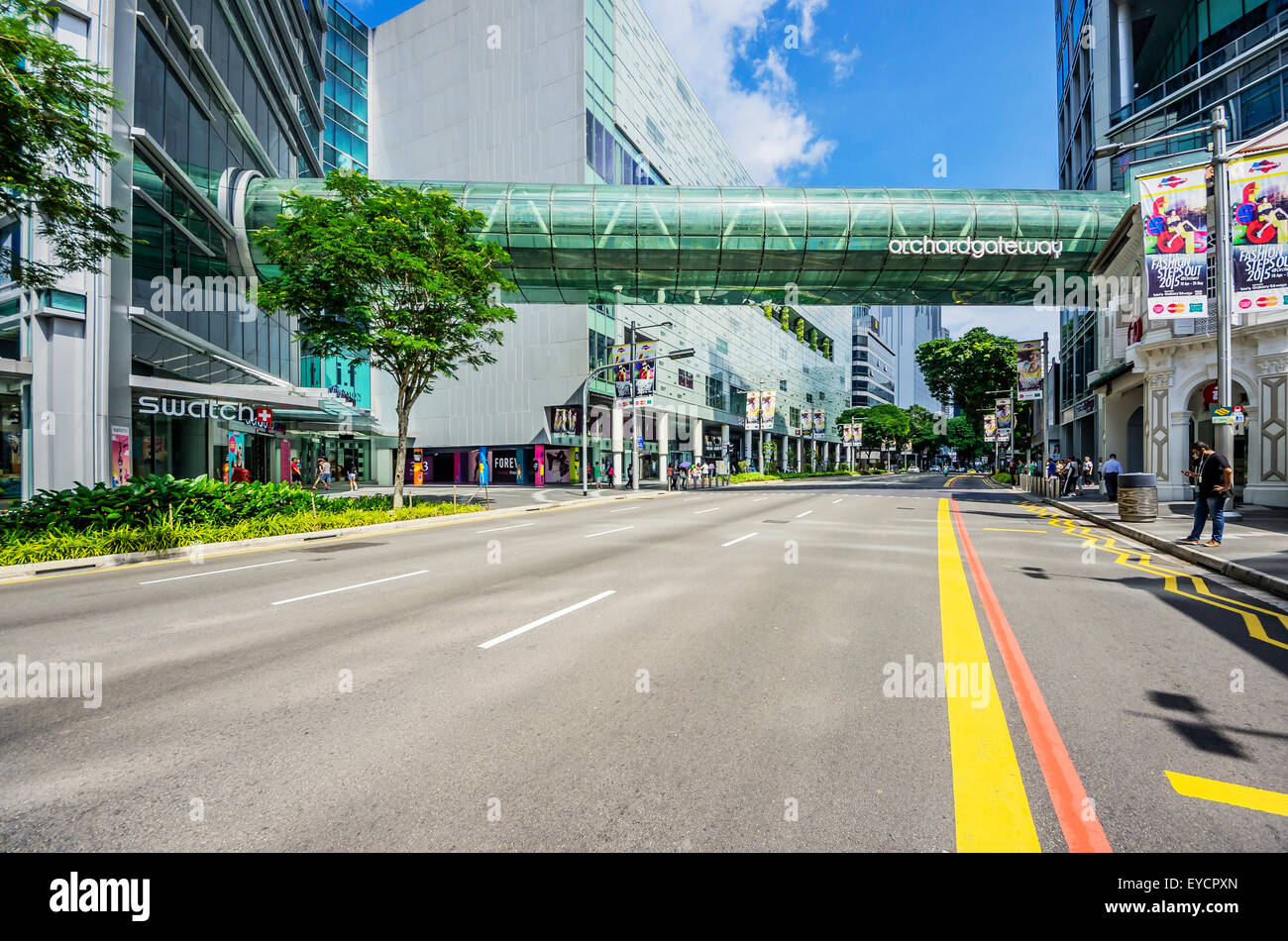 Singapore, Orchard Road, Orchard Central shopping centre, Gateway over ...