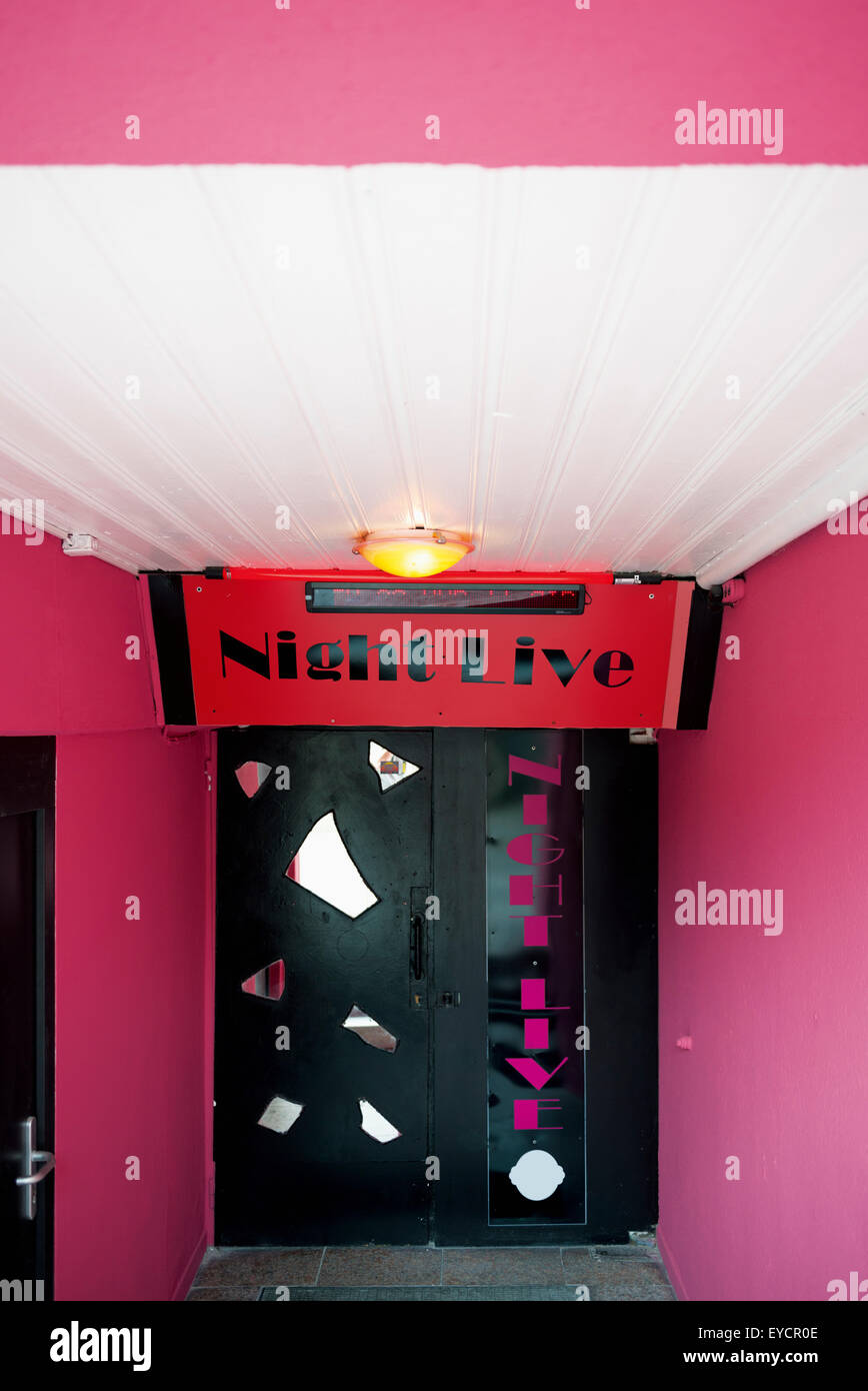 Entrance of a nightclub Stock Photo - Alamy