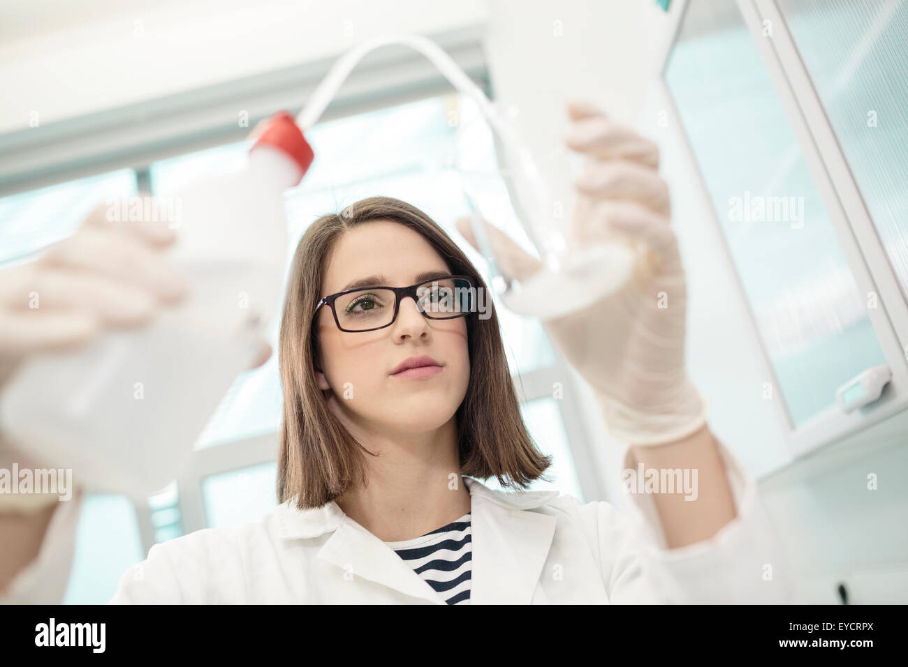 Female scientist working in lab Stock Photo - Alamy Female scientist working in lab Stock Photo - Alamy