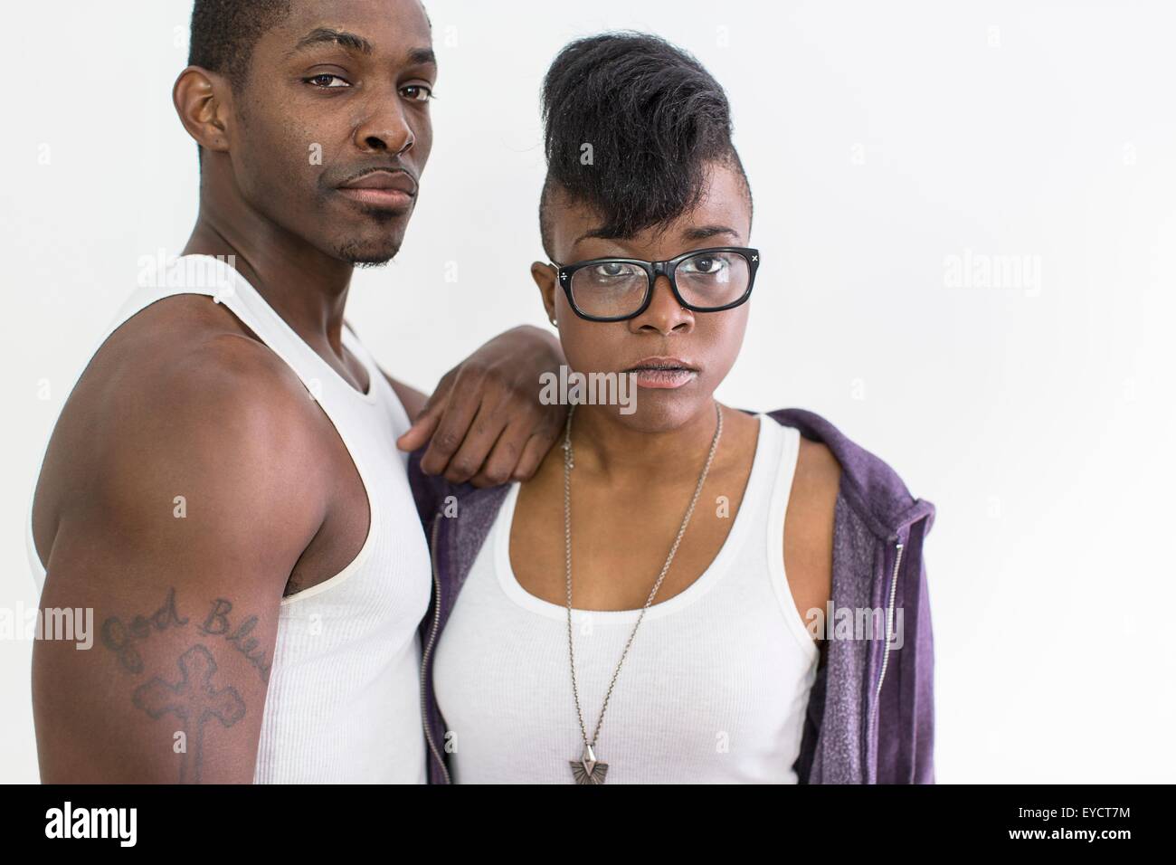 Two people cool studio hi-res stock photography and images - Alamy