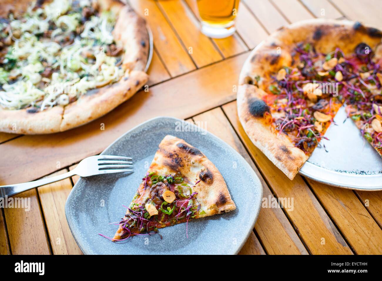 Pizza slice close up hi-res stock photography and images - Alamy