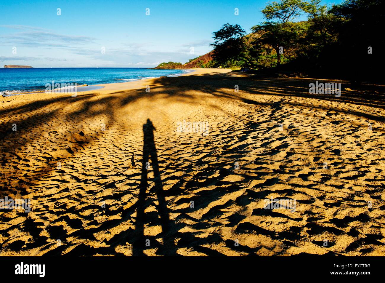 Shadow selfie on beach, Maui, Hawaii Stock Photo - Alamy