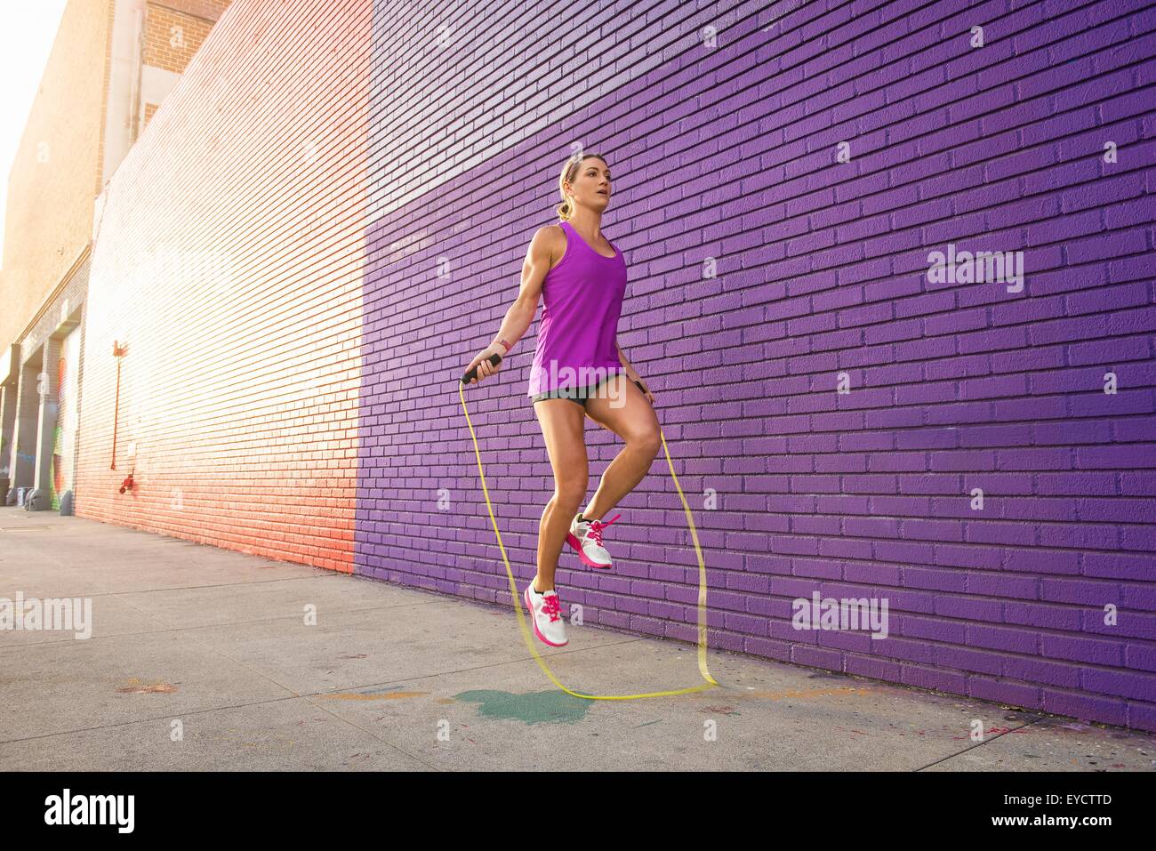 Woman Skipping Street High Resolution Stock Photography and Images - Alamy