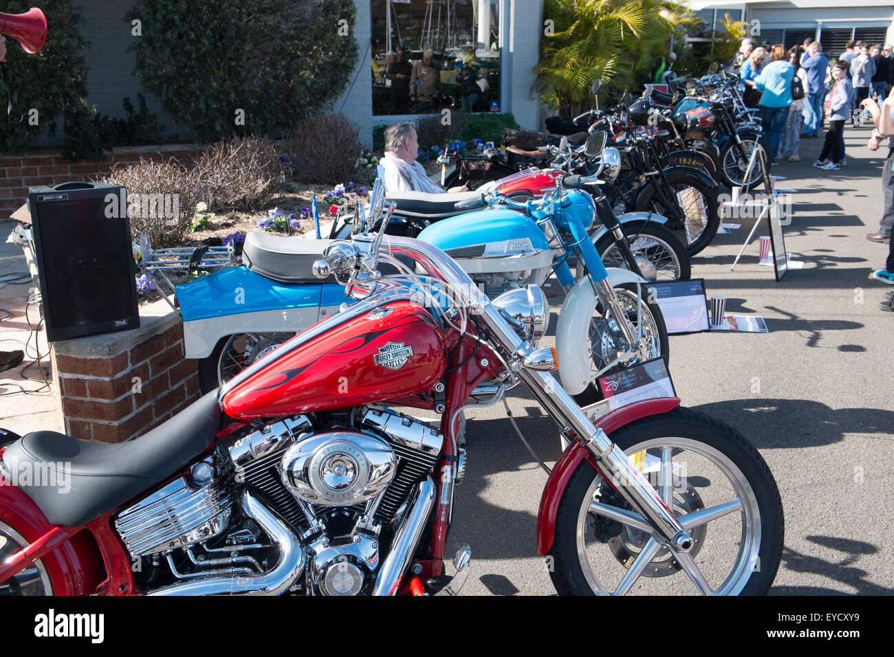 Classic harley show bike hi-res stock photography and images - Alamy