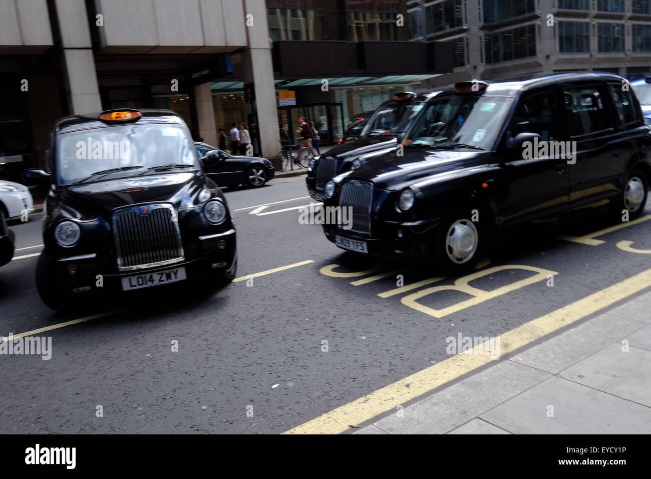 Black Cab drivers stage the latest in a series of protests at TFL ...