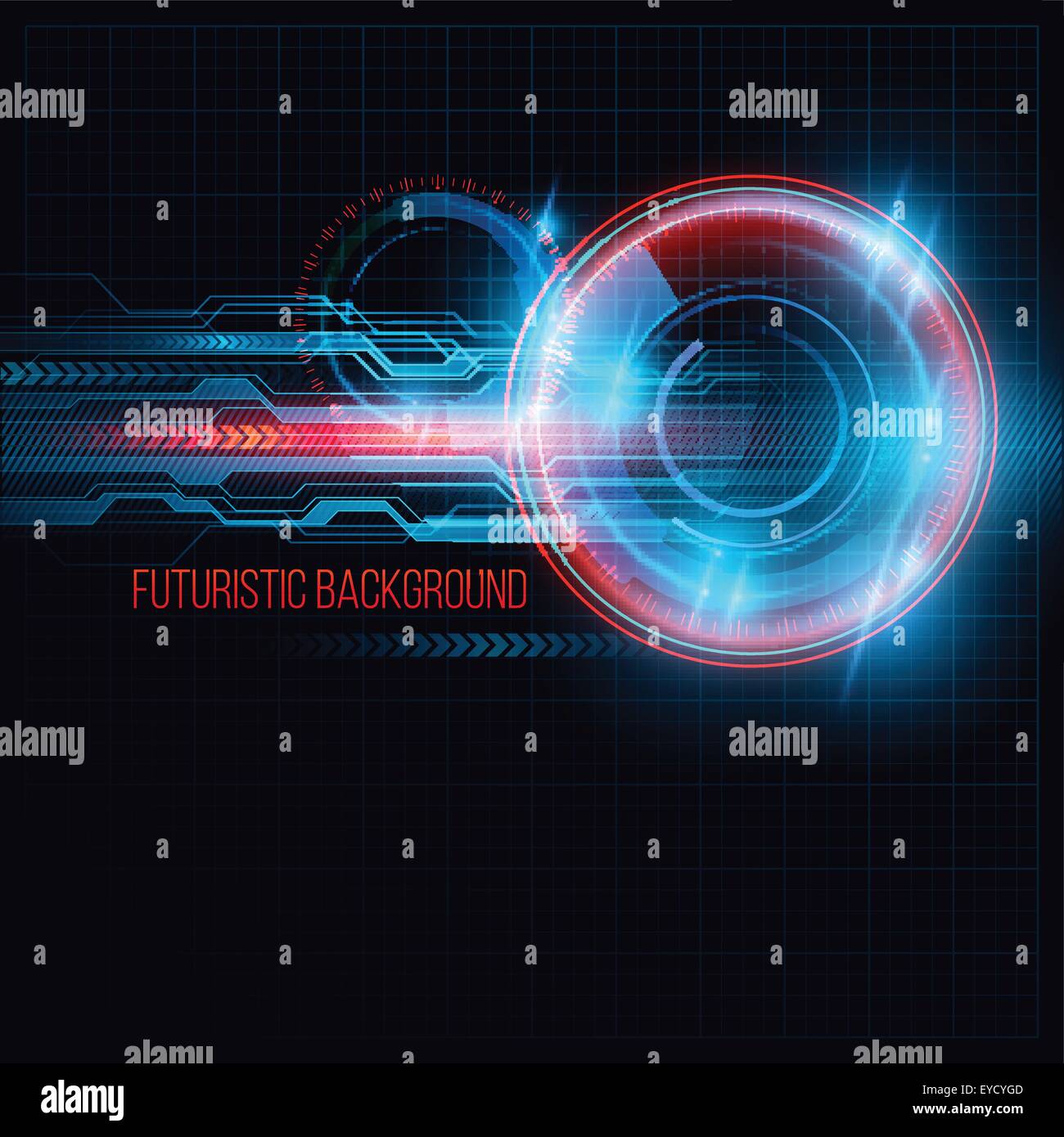 Abstract HUD futuristic background. Vector illustration Stock Vector ...