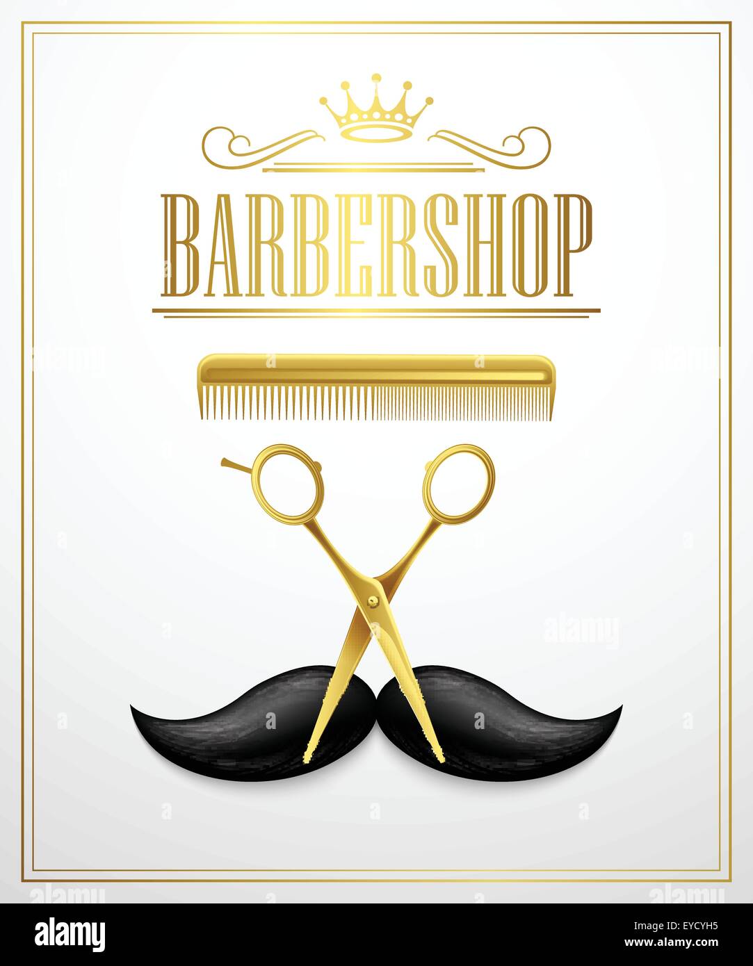 Poster Barbershop welcome. Vector Illustration Stock Vector Image & Art ...
