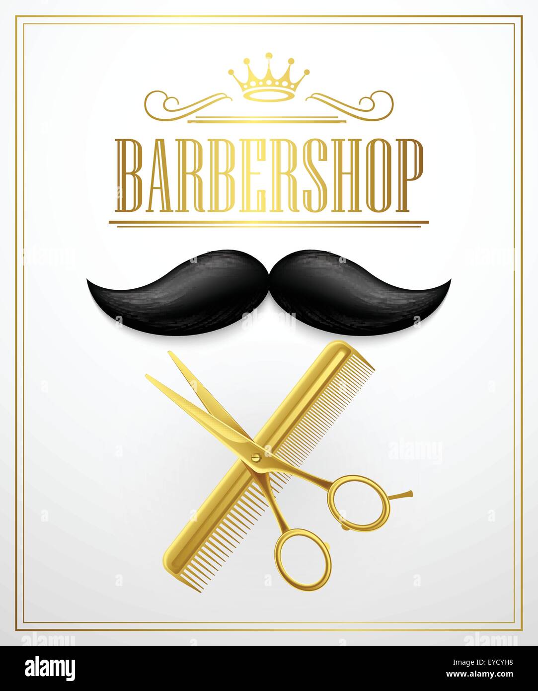 Poster Barbershop welcome. Vector Illustration Stock Vector Image & Art ...