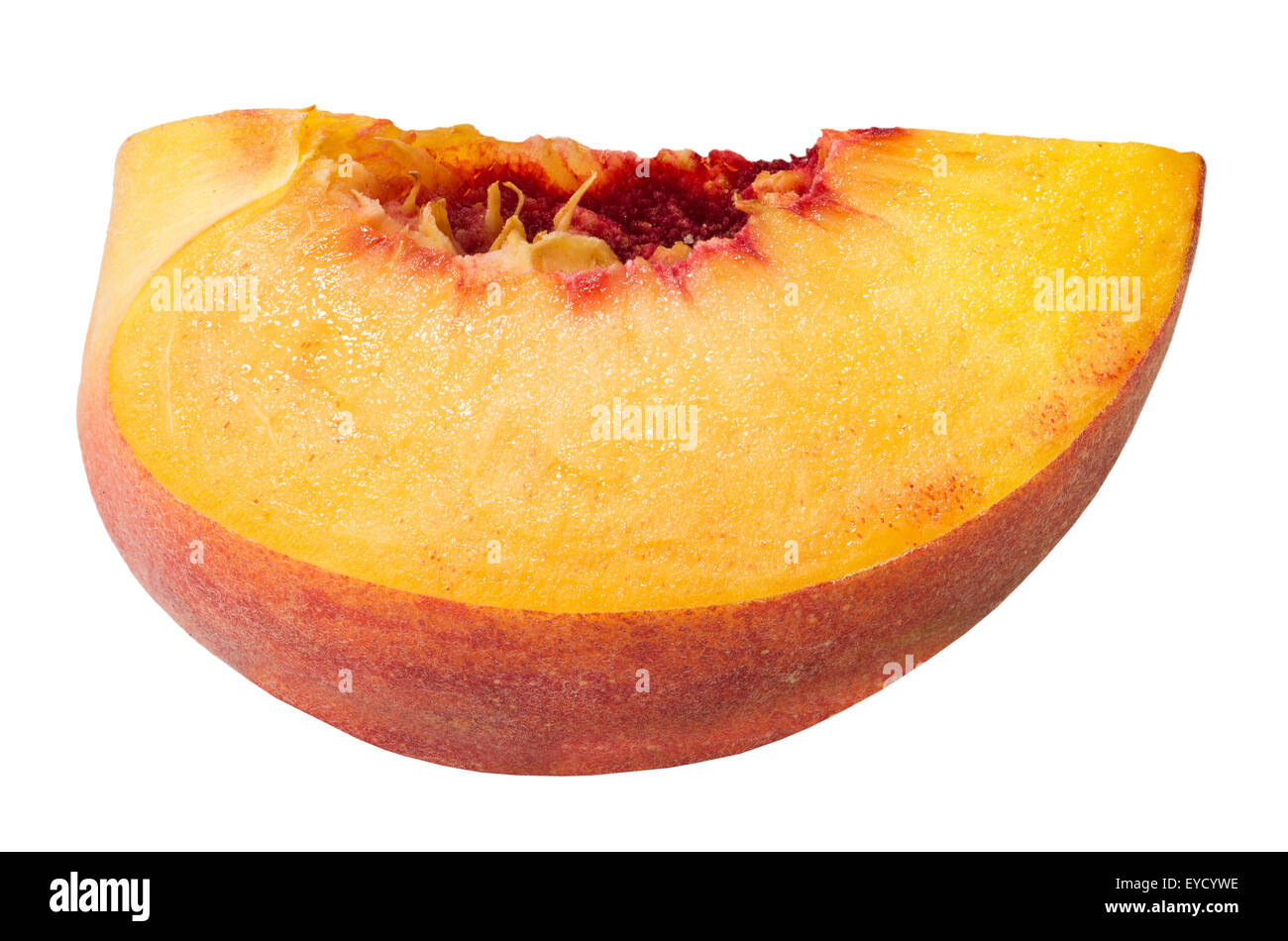 Peach slice hi-res stock photography and images - Alamy