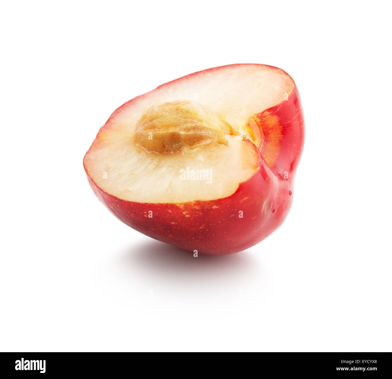 tasty cherry half isolated on the white background Stock Photo - Alamy