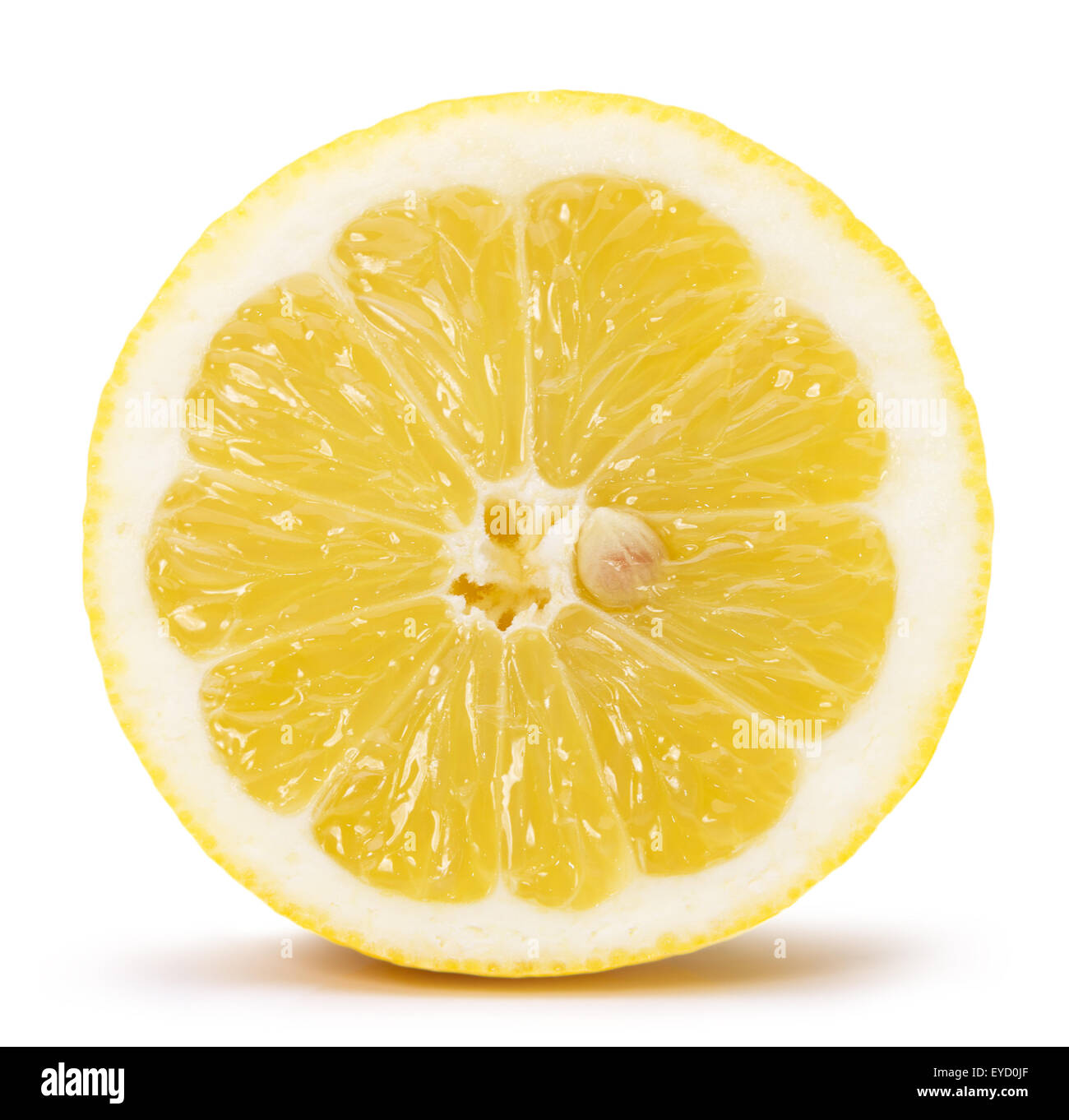 half of lemon isolated on the white background Stock Photo - Alamy
