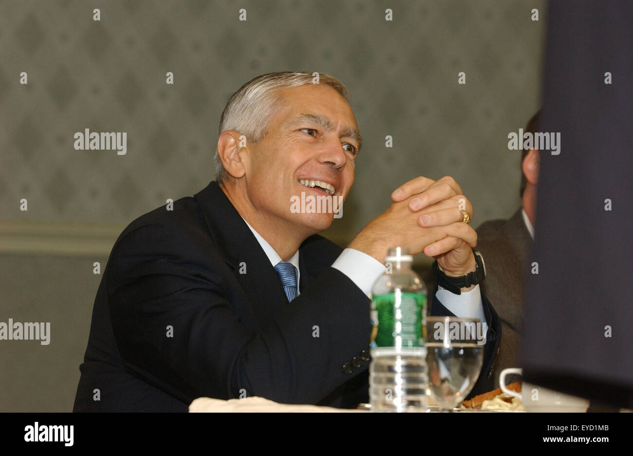 General Wesley K. Clark (Ret.) speaks during a luncheon at the Military ...