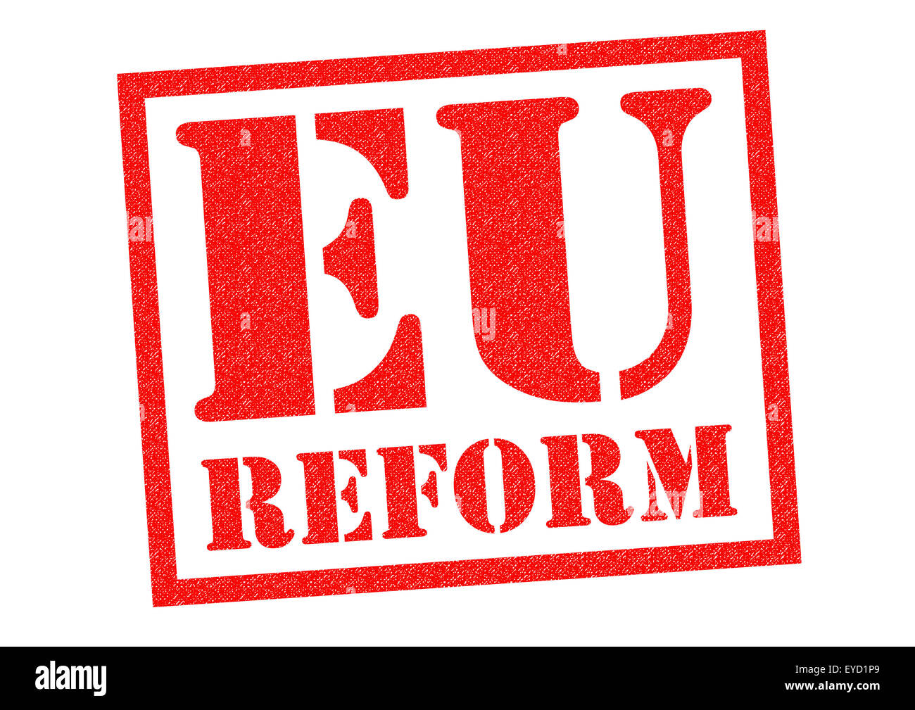 EU REFORM red Rubber Stamp over a white background Stock Photo - Alamy