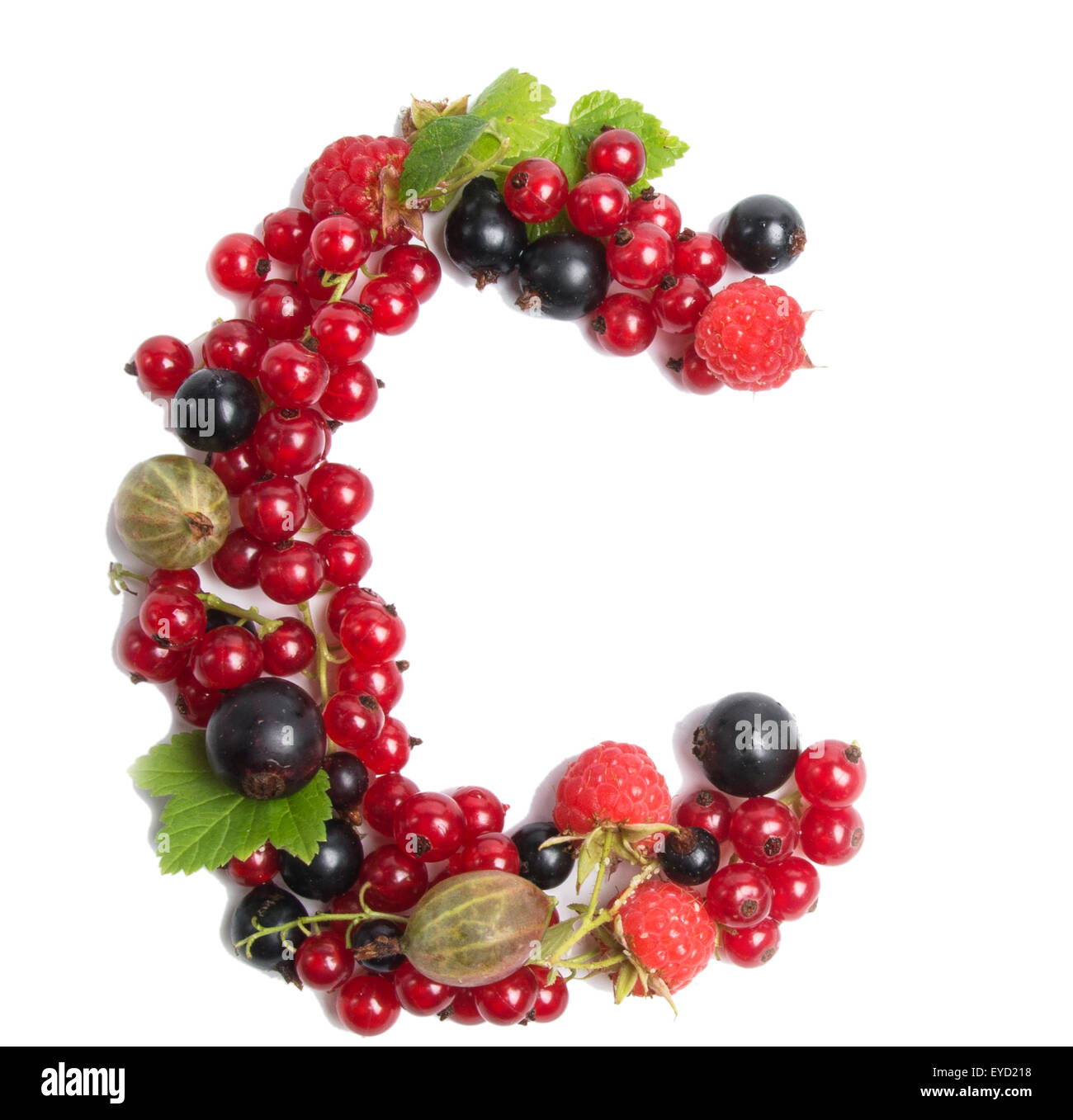 letter of juicy fruit C Stock Photo - Alamy