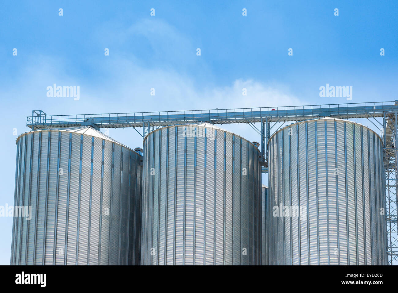 Plant for the drying and storage of cereals Stock Photo - Alamy