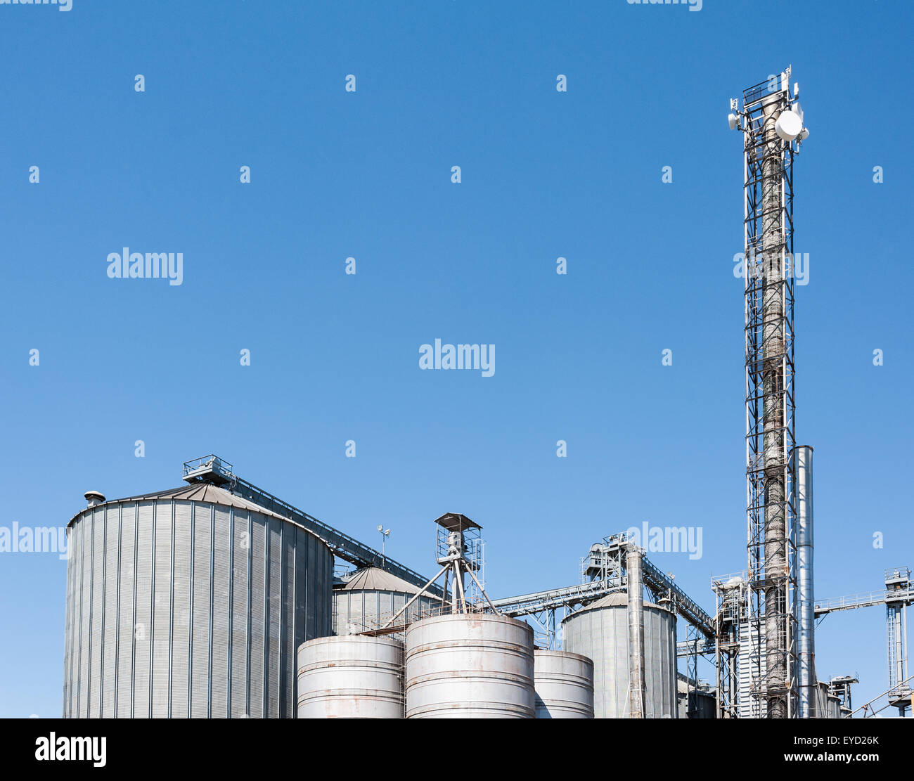 Plant for the drying and storage of cereals Stock Photo - Alamy