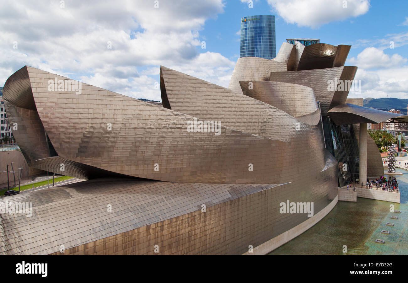 Guggenheim Bilbao by Frank Gehry in Bilbao, Basque Country, Spain Stock ...
