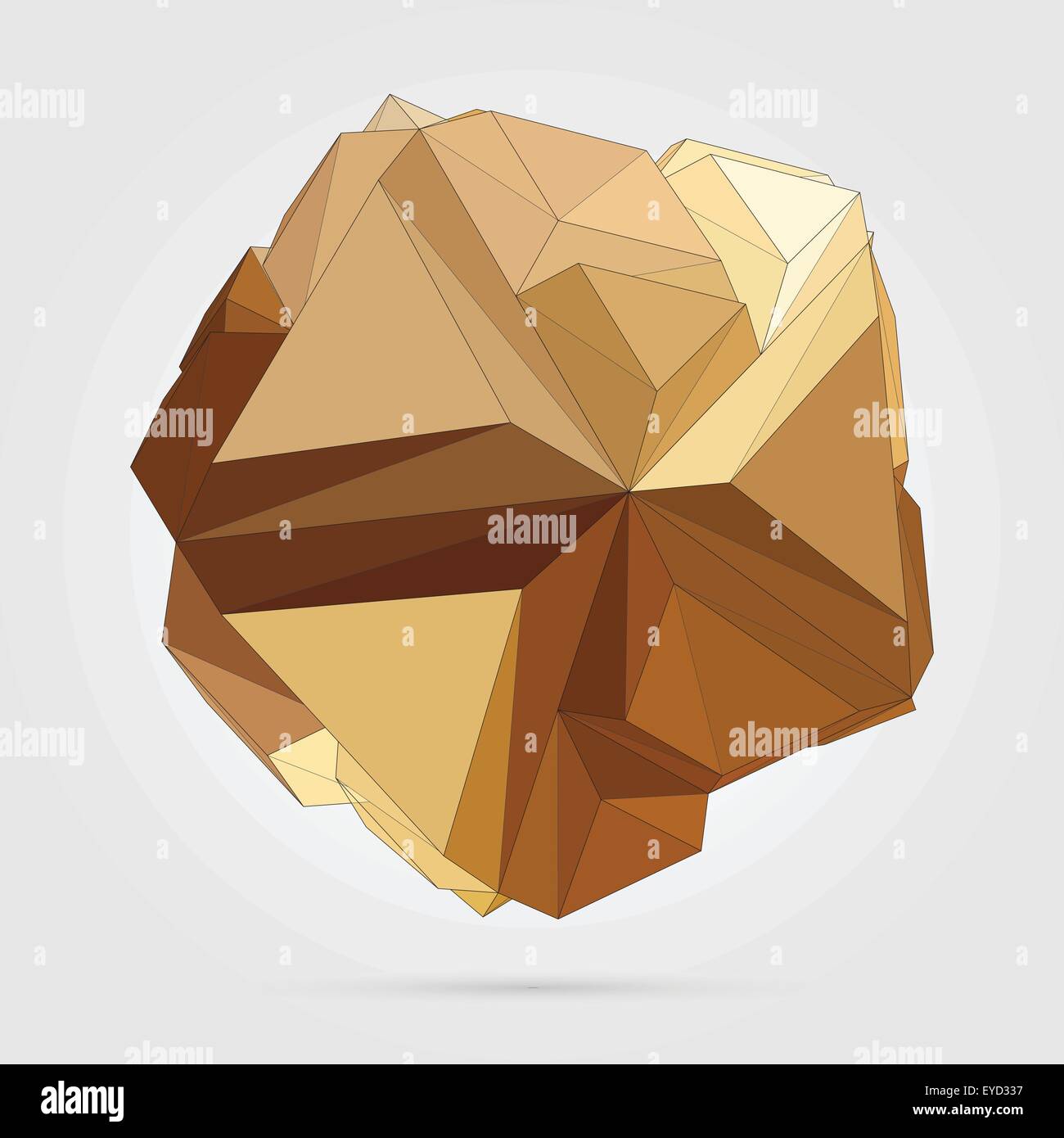 Vector. Abstract 3D geometric illustration Stock Vector Image & Art - Alamy