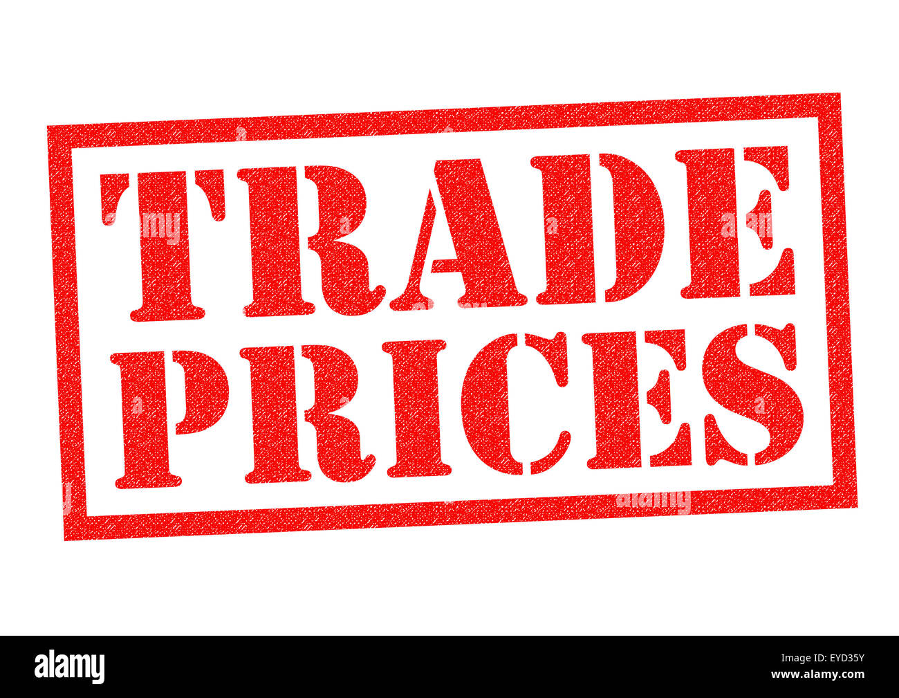 TRADE PRICES red Rubber Stamp over a white background Stock Photo - Alamy