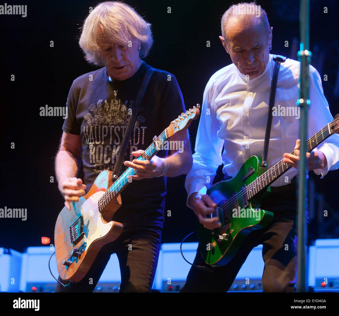 Francis Rossi and Rick Parfitt performing with Status Quo at the 2015 ...
