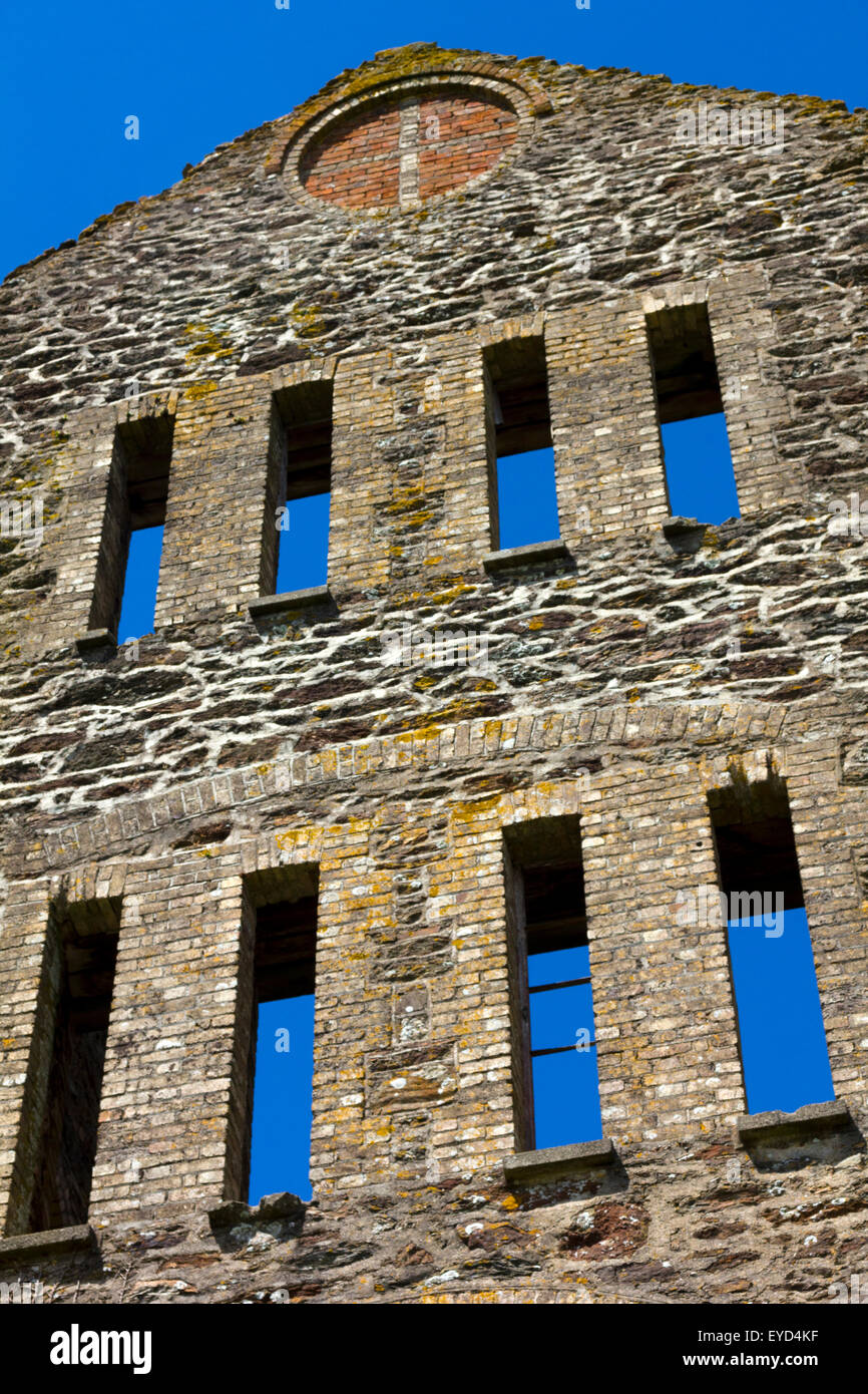 The Engine House Gable End Ruins of Historic Wheal Rose Tin Mine ...