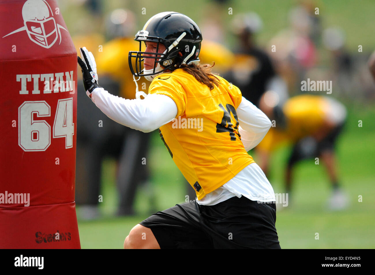 July 26th, 2015: Anthony Chickillo #40 during the Pittsburgh Steelers ...